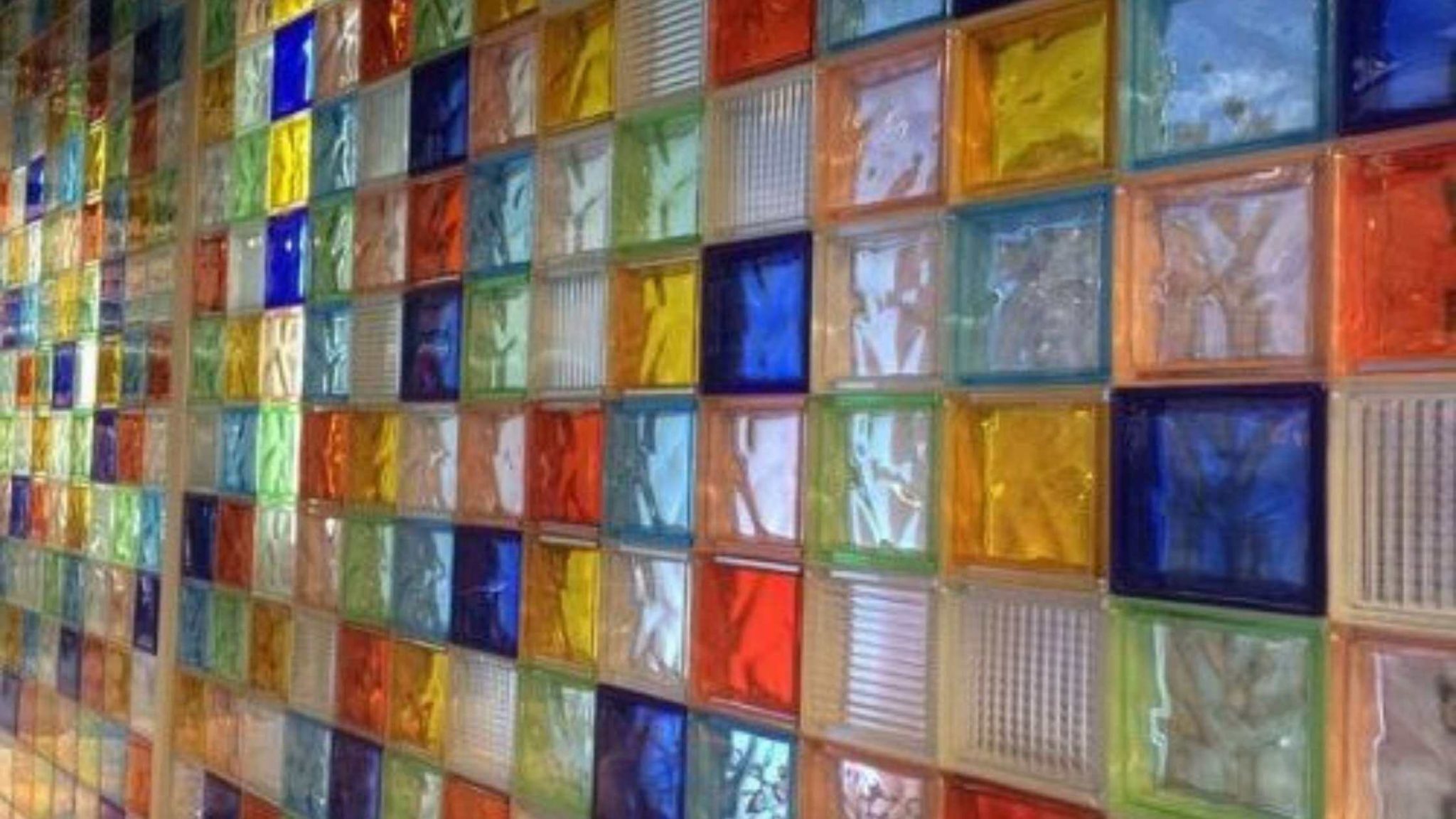 Decorar con bloques de vidrio en el salón【Tendencia】